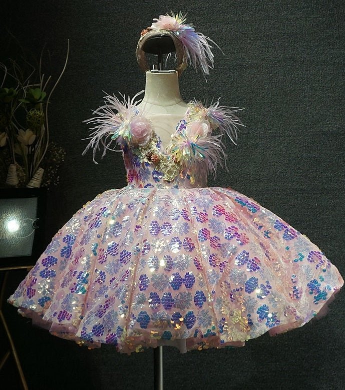 Cute Girl Glitz Beaded Pageant Dress With Hair bow#baby girl pageant ...